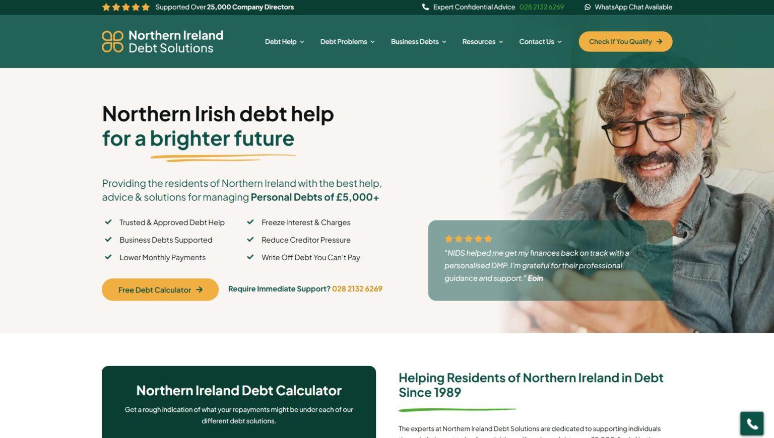 Northern Ireland Debt Solutions | Case studies | TeeGee Digital